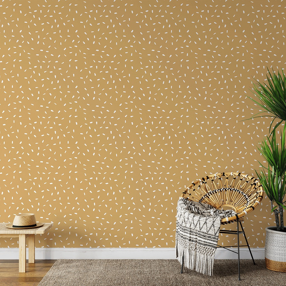 Grassland Inverted - Butterscotch - Wallpaper — Ozark Home