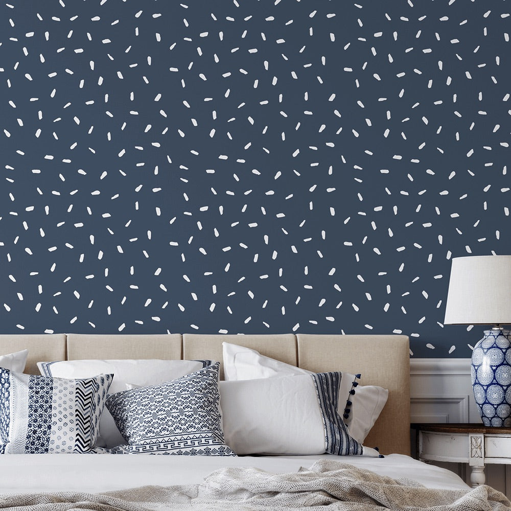 Grassland Inverted - Ink - Wallpaper — Ozark Home